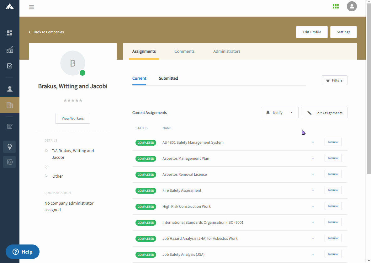 Getting Started with Contractor Management System – Altora