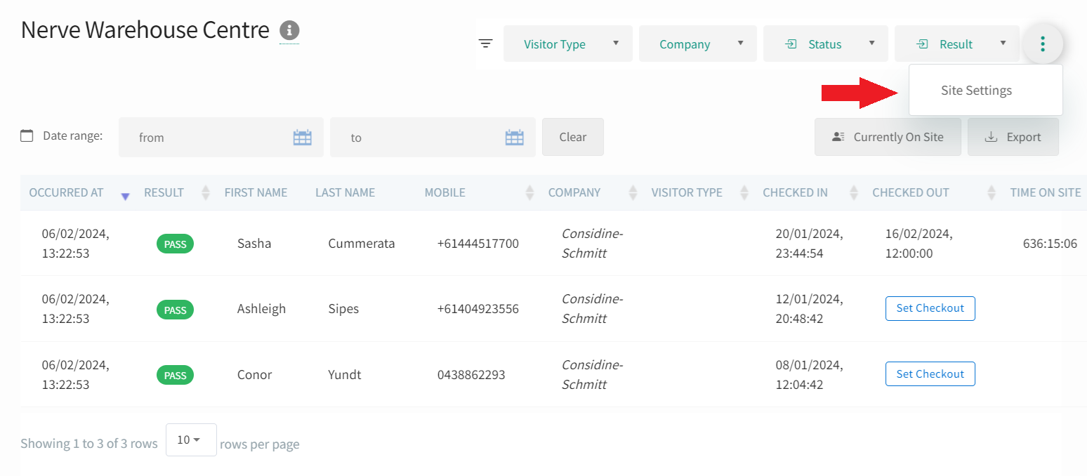 Site Settings Overview – Altora